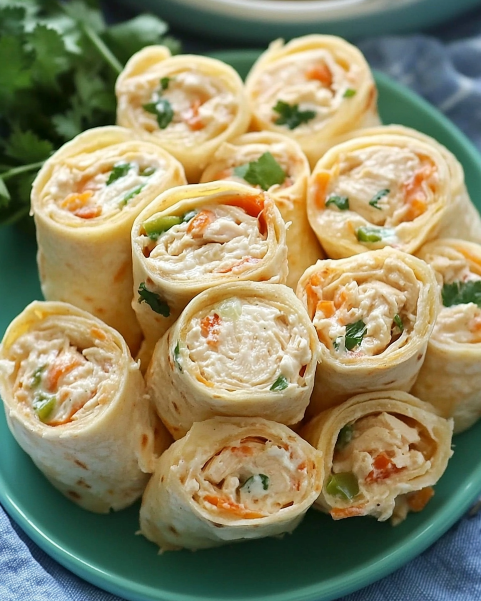 Chicken Enchilada Roll Ups